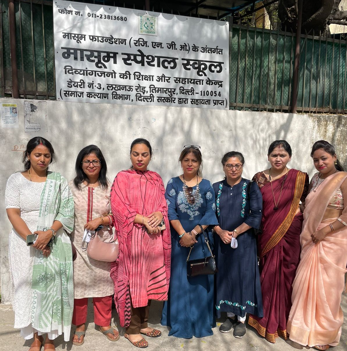 Harjee Jan Kalyan Trust visited the Masoom Special School at Timarpur ...